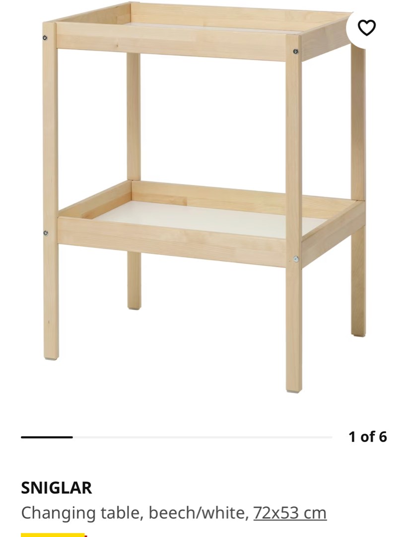 IKEA baby changing table w/ boxes, Babies & Kids, Baby Nursery & Kids ...