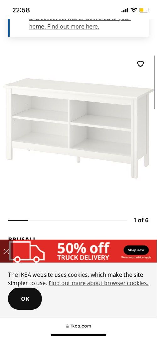 Ikea Brusali TV Console Bench, Furniture & Home Living, Furniture, TV ...