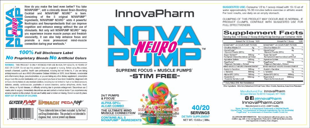 Innovapharm - Complete Stack (Pre-Workout + Pump + Intra Workout), 健康及 ...