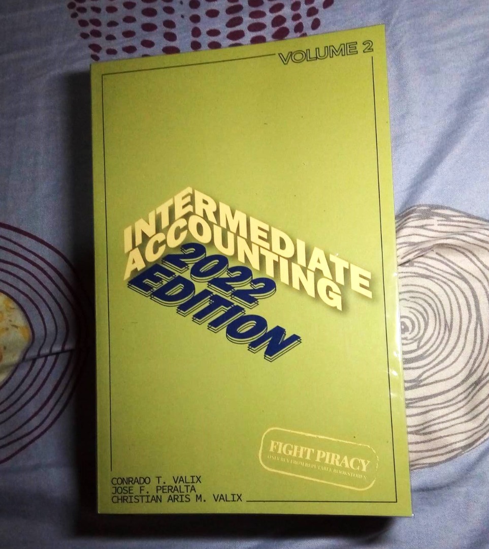Intermediate Accounting Volume 2 2022 Edition by Valix, Peralta, and ...