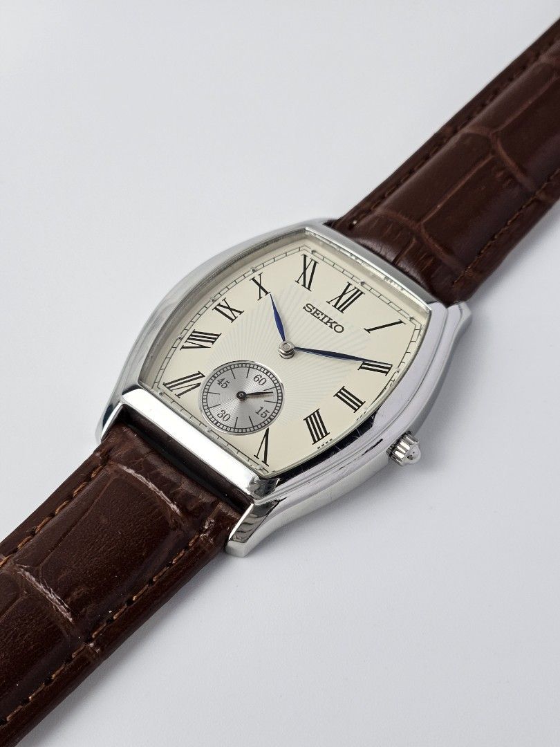 JDM Vintage Seiko Tonneau Case Blued Hands Watch Aug 2003, Men's ...