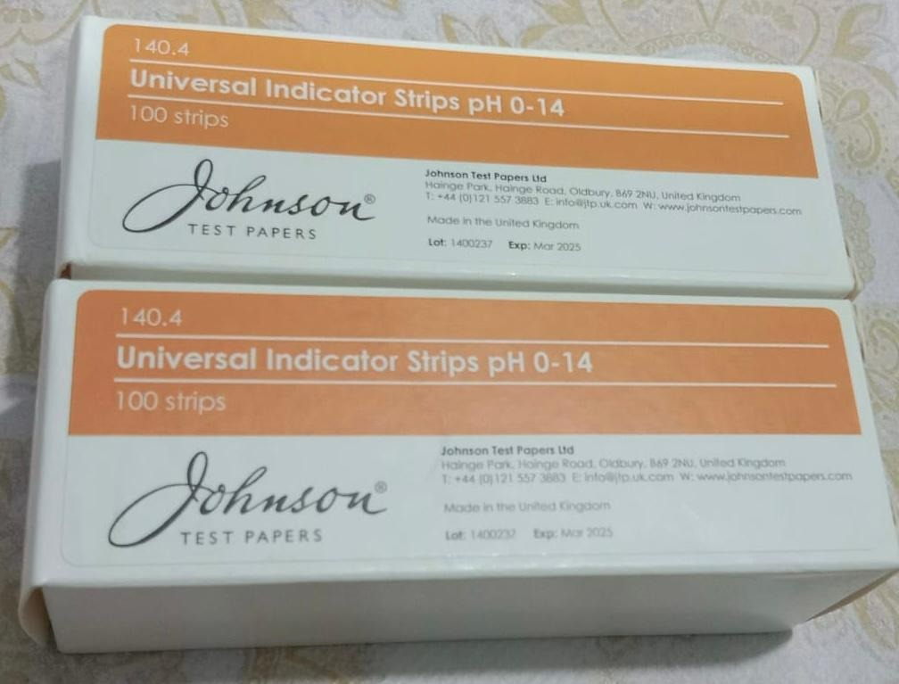 JOHNSON Universal pH Indicator Test Strips [200 test strips], Health ...
