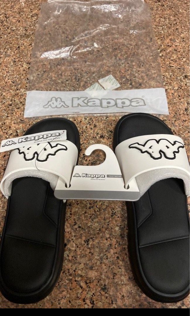 Kappa Slides, Men's Fashion, Footwear, Flipflops and Slides on Carousell