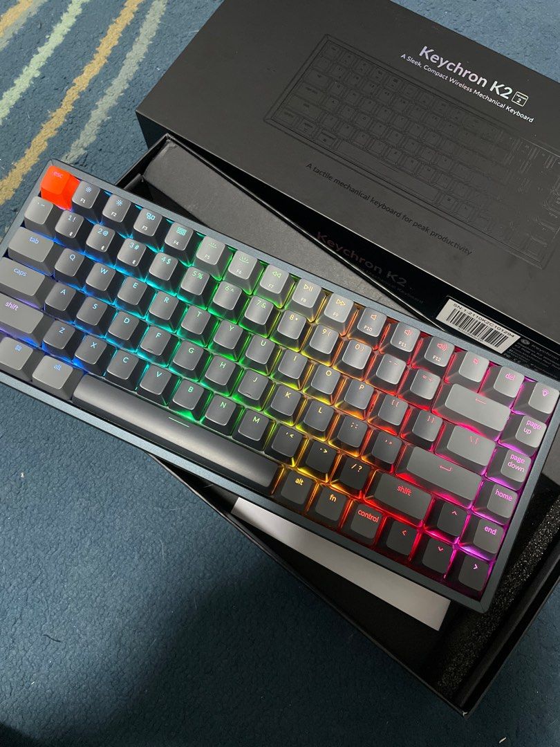 Keychron K2 V2 RGB Keyboard Red Switch, Computers & Tech, Parts ...