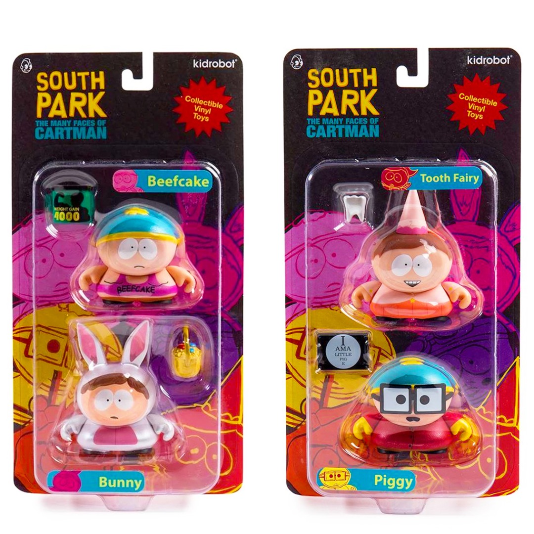 Kidrobot South Park Many Faces Of Cartman Beefcake Bunny & Tooth Fairy ...