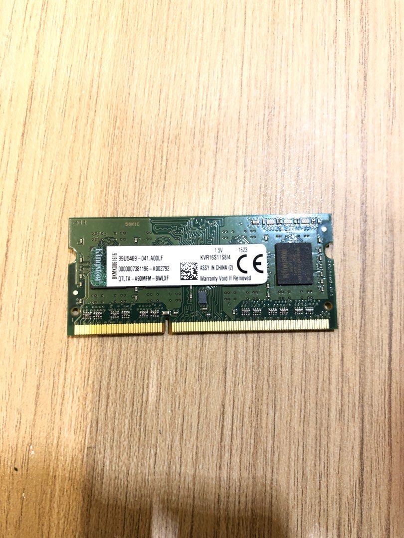 Kingston Sodimm DDR3 RAM 4GB (KVR16S11S8/4), Mobile Phones & Gadgets ...