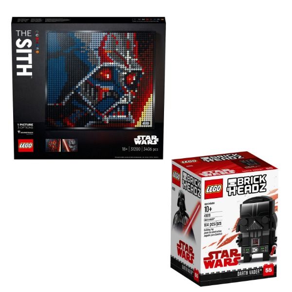 Lego 31200 Star Wars The Sith Darth Vader 41619 BrickHeadz Star Wars ...