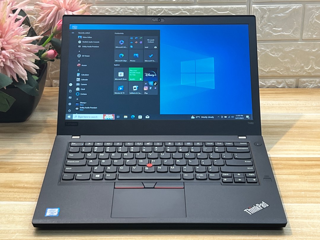 Lenovo ThinkPad T480 i5-8th Gen vPro 16GB RAM 256GB SSD Full HD 1080P ...