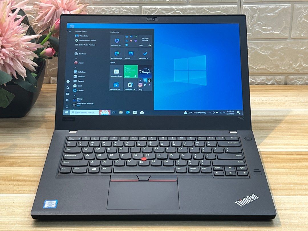 Lenovo ThinkPad T480 i5-8th Gen vPro 16GB RAM 256GB SSD Full HD 1080P ...