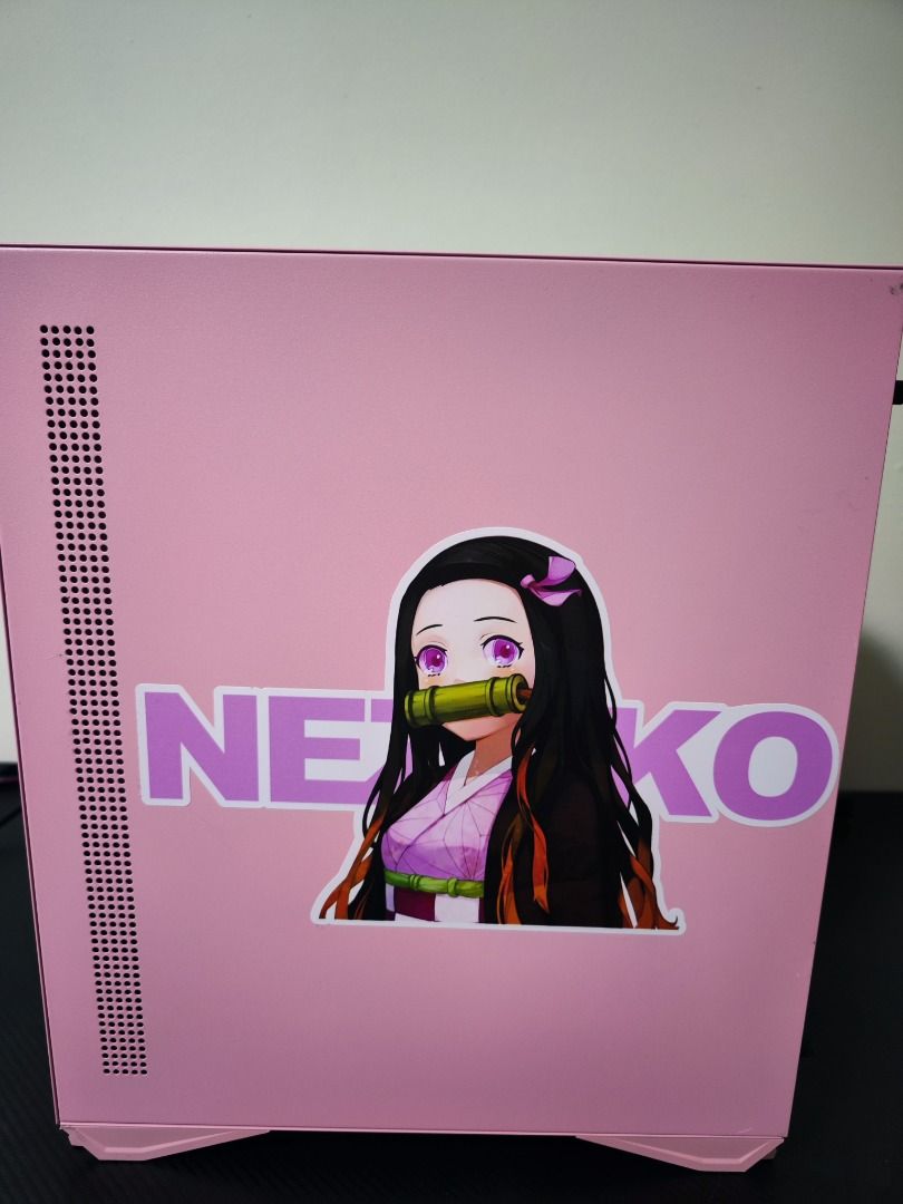 Limited Edition Nezuko Pink Gaming Desktop with Custom Mousepad and ...