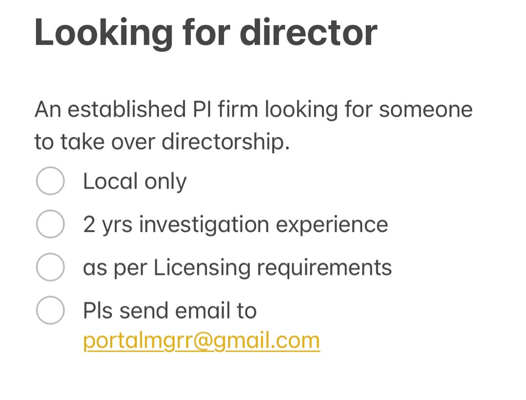 Looking for directorship take over, Business Services, Admin, Finance ...