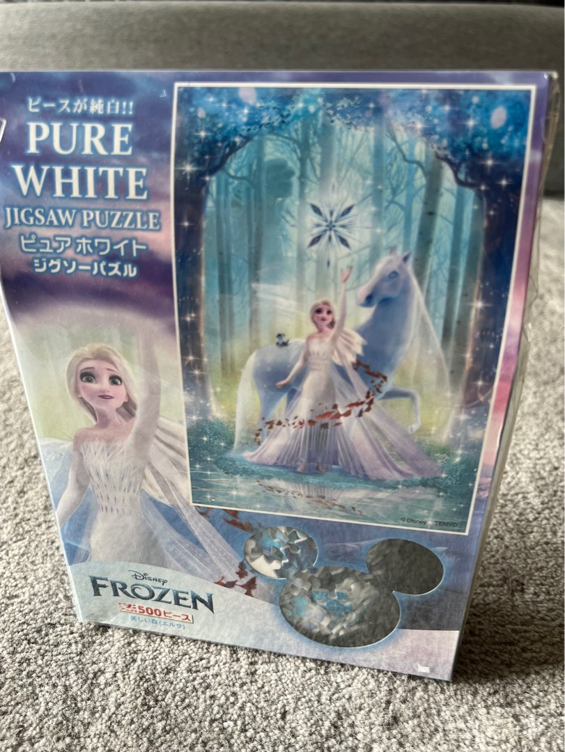 Disney Frozen Elsa Pure White 500-piece mini jigsaw puzzle, Hobbies ...