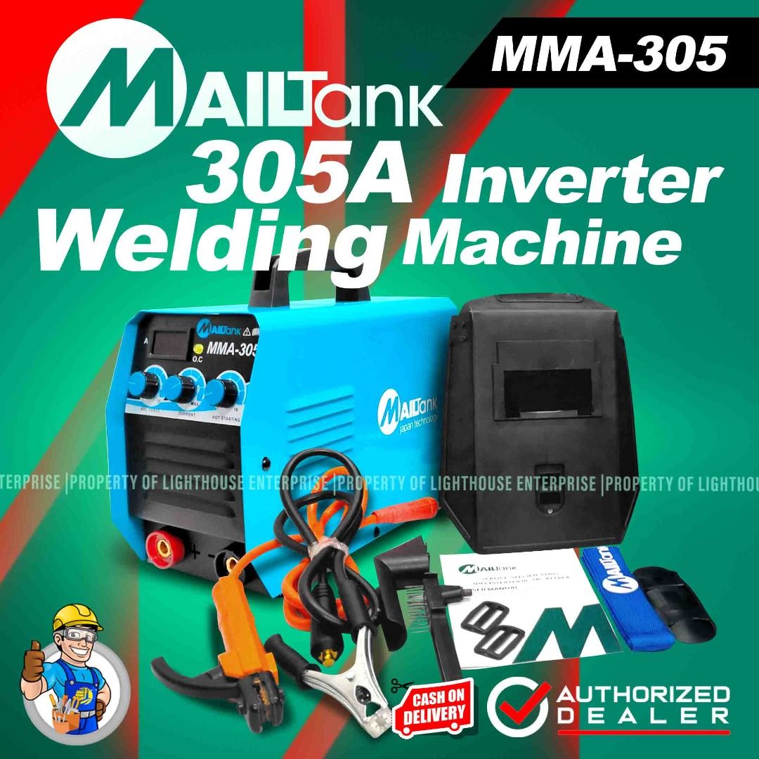 MAILTANK Japan 305A Portable IGBT ARC Inverter Welding Machine (MMA-305 ...