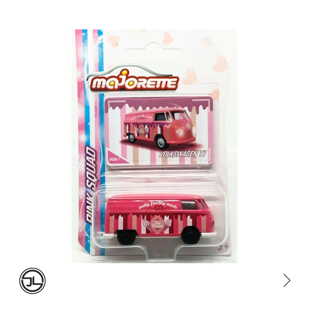 MAJORETTE - VOLKSWAGEN T1 (PINK SQUAD), Hobbies & Toys, Toys & Games on ...