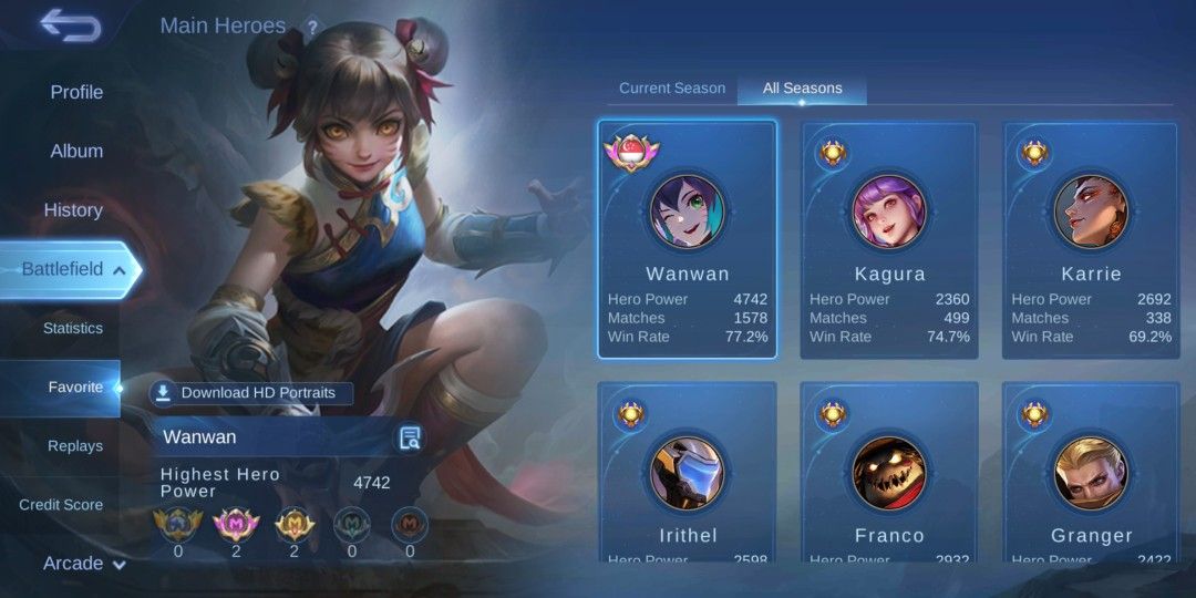 Mlbb MAIN MM account.. long years., Video Gaming, Gaming Accessories ...