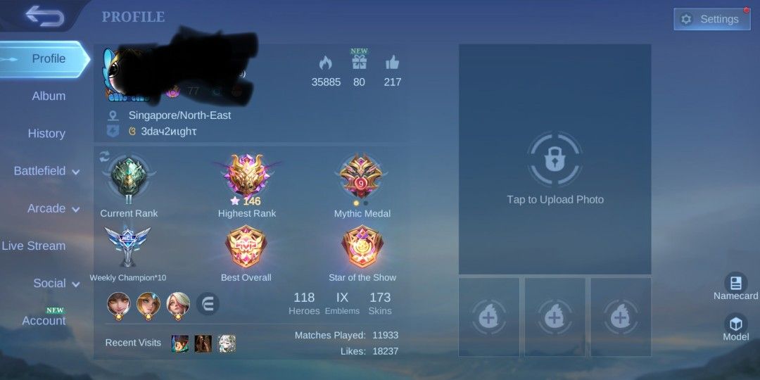 Mlbb MAIN MM account.. long years., Video Gaming, Gaming Accessories ...