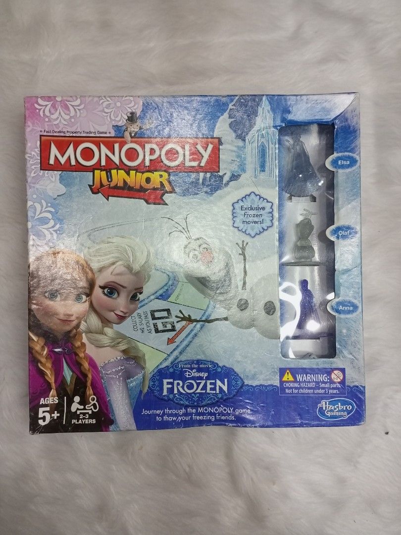 Monopoly Junior Frozen Edition, Hobbies & Toys, Toys & Games on Carousell