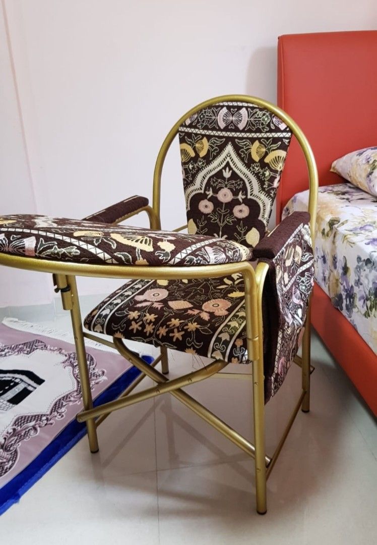 Muslim prayer chair/ Kerusi solat, Furniture & Home Living, Furniture ...