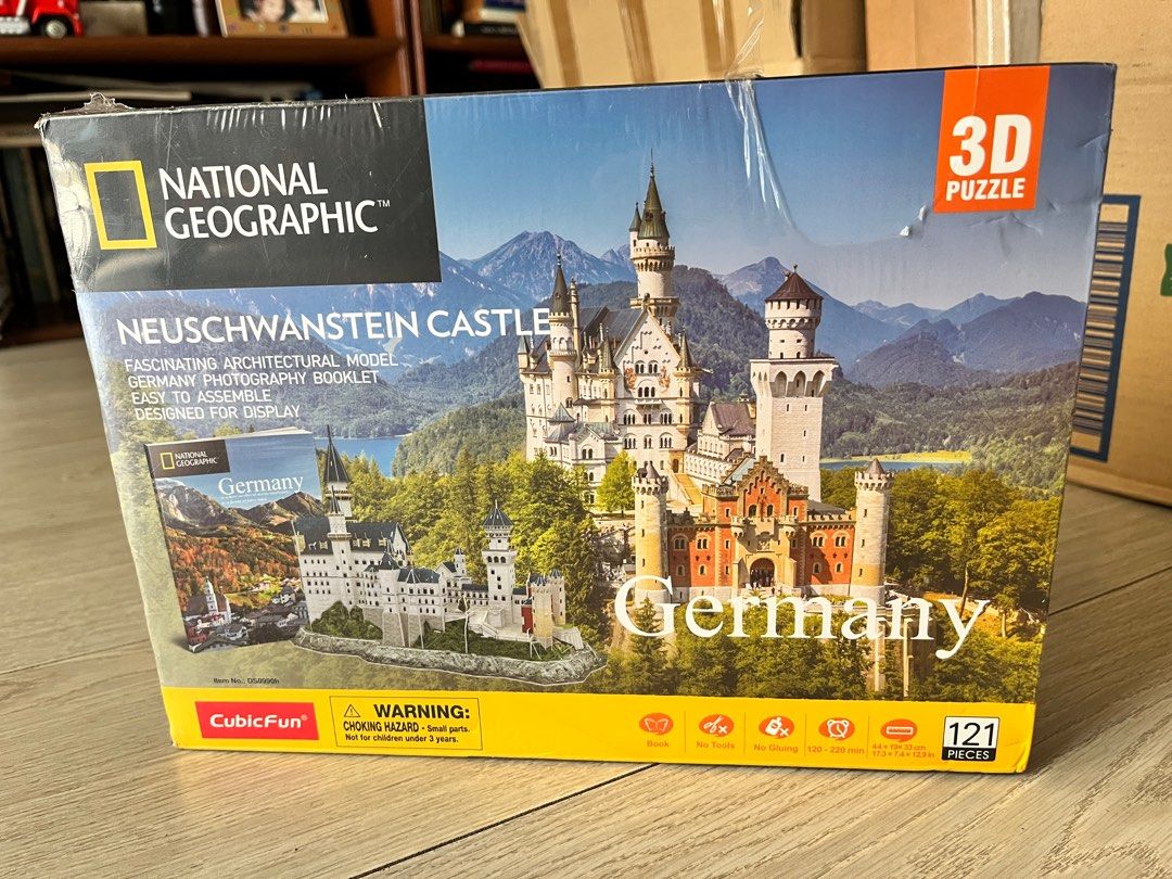 National Geographic 3D Puzzle - Neuschwanstein Castle, Germany - Brand ...