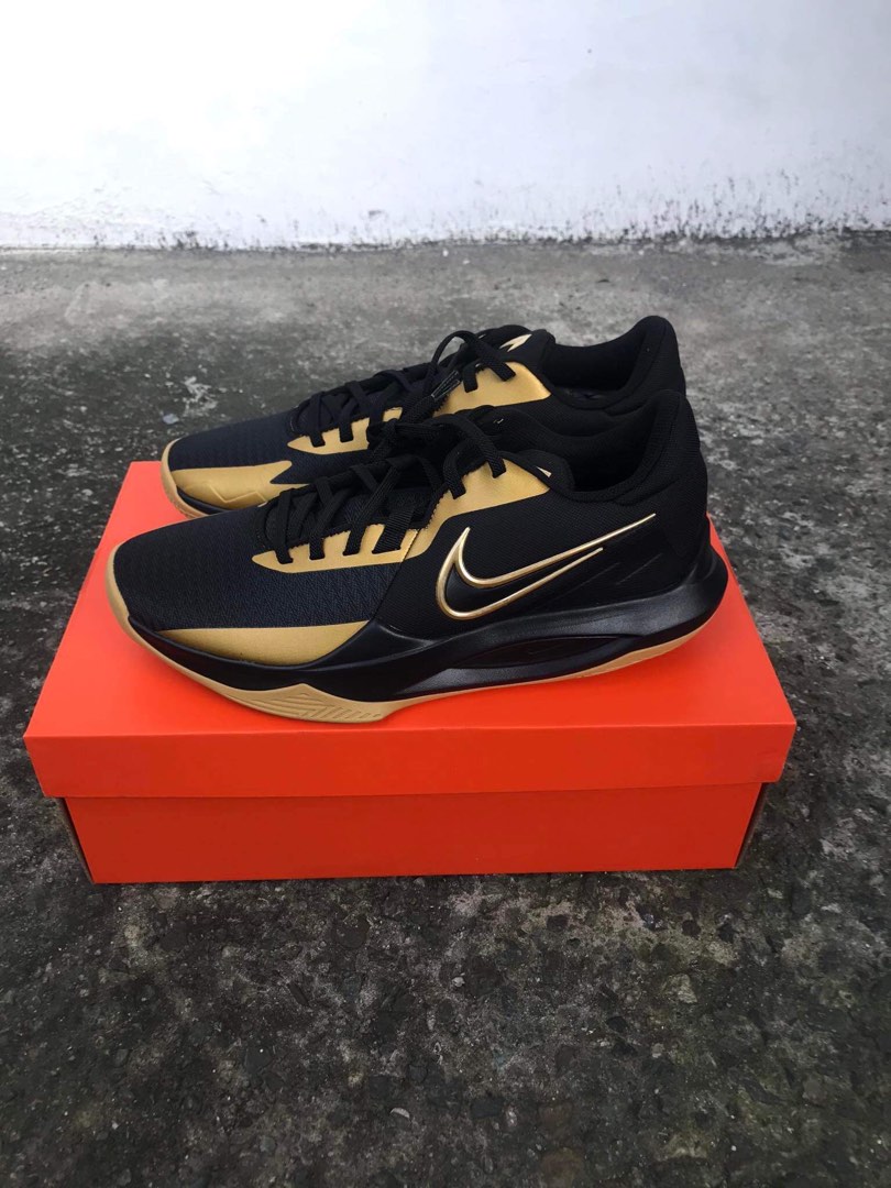 Nike Precision VI / 6 Black/Metallic Gold on Carousell