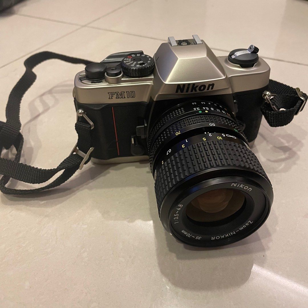 NIKON FM10 單眼底片機 經典手動 包含鏡頭, 相機攝影, 相機在旋轉拍賣