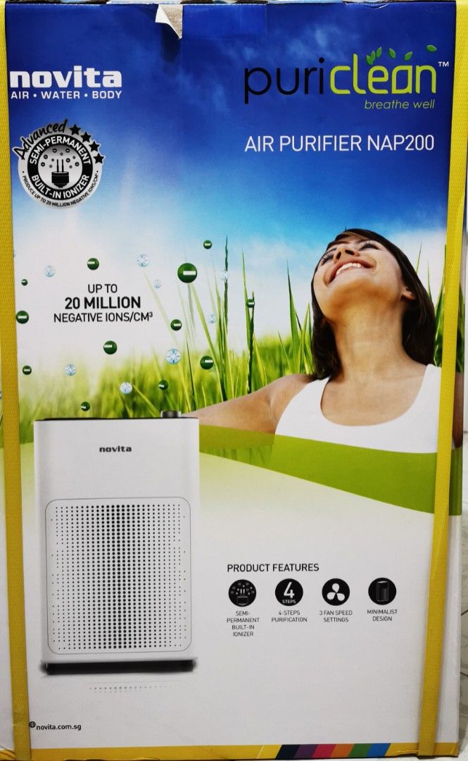 Novita Air Purifier NAP200, TV & Home Appliances, Air Purifiers ...