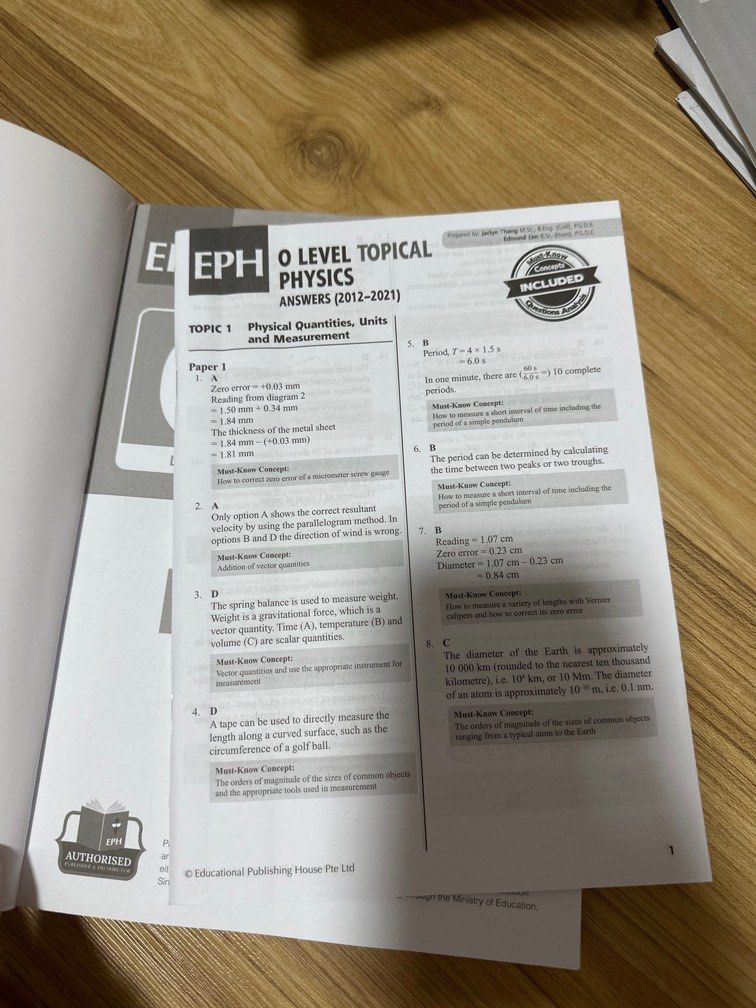 O Level TYS Topical Physics 2021, Hobbies & Toys, Books & Magazines ...