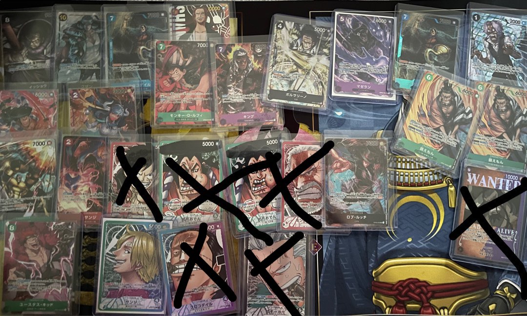 One piece tcg sr aa sec leader wanted cards for sale, Hobbies & Toys ...
