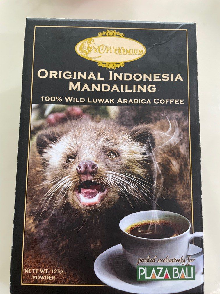 Original Indonesia Mandailing 100% wild luwak arabica coffee, Food & Drinks, Beverages on Carousell