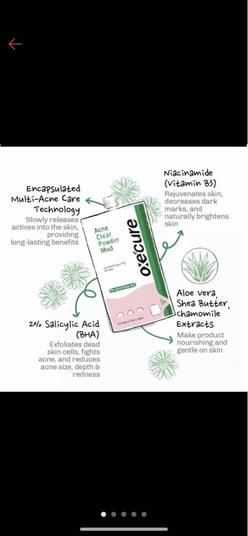 Oxecure Acne Pink Mud Powder, Beauty & Personal Care, Face, Face Care ...