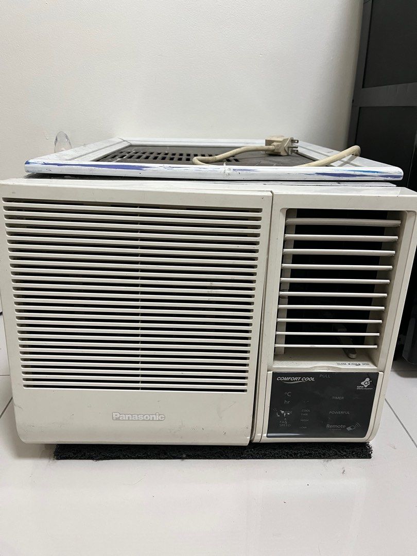 Panasonic window type aircon, TV & Home Appliances, Air Conditioning ...