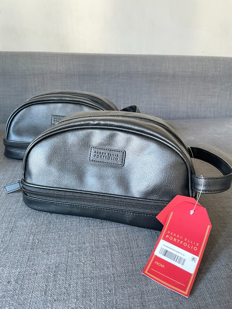 Perry Ellis Portfolio Pebble Travel Kit in Black, Hobbies & Toys ...