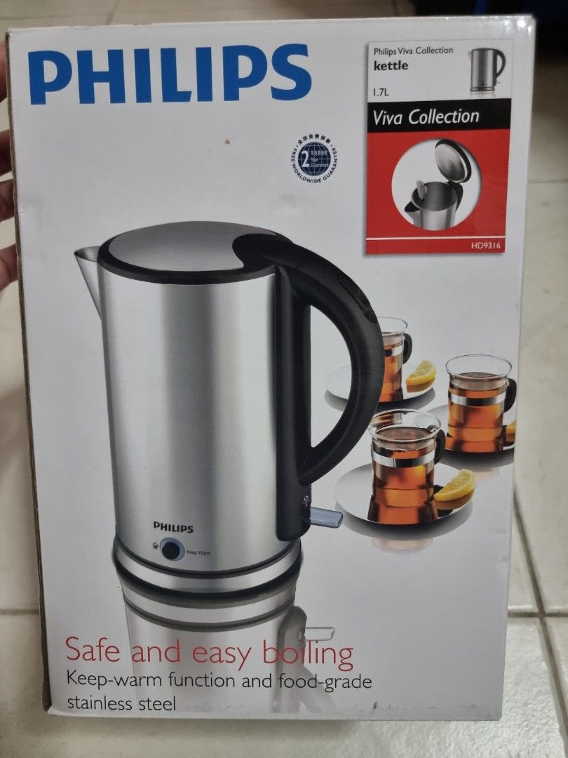 PHILIPS Kettle 1.7L, TV & Home Appliances, Kitchen Appliances, Kettles ...
