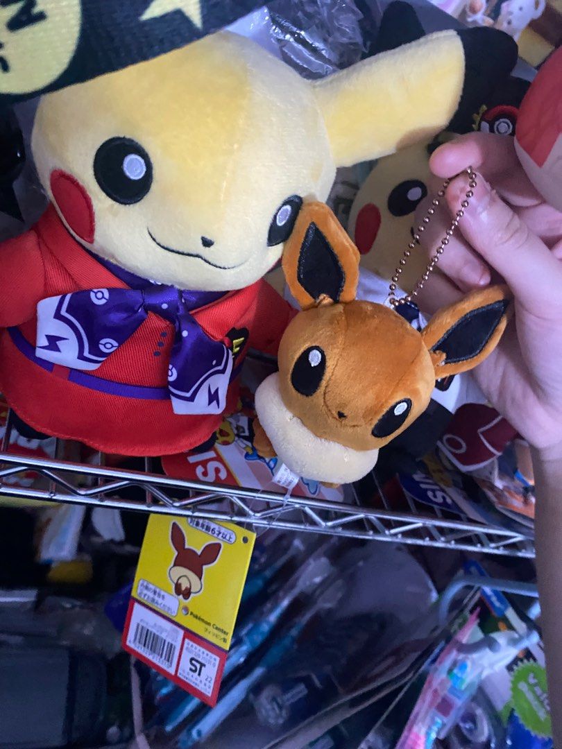 Pokémon Center Pokémon dolls poke doll eevee and Pikachu CA, Hobbies ...
