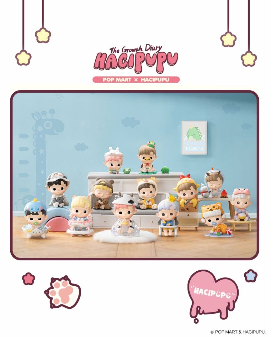 [POPMART NEW] POPMART HACIPUPU THE GROWTH DIARY SERIES FULL SET AND ...
