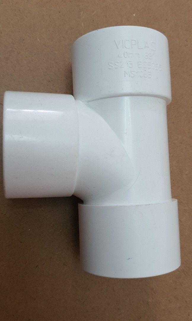 Pvc T joints 40mm, Furniture & Home Living, Home Improvement ...