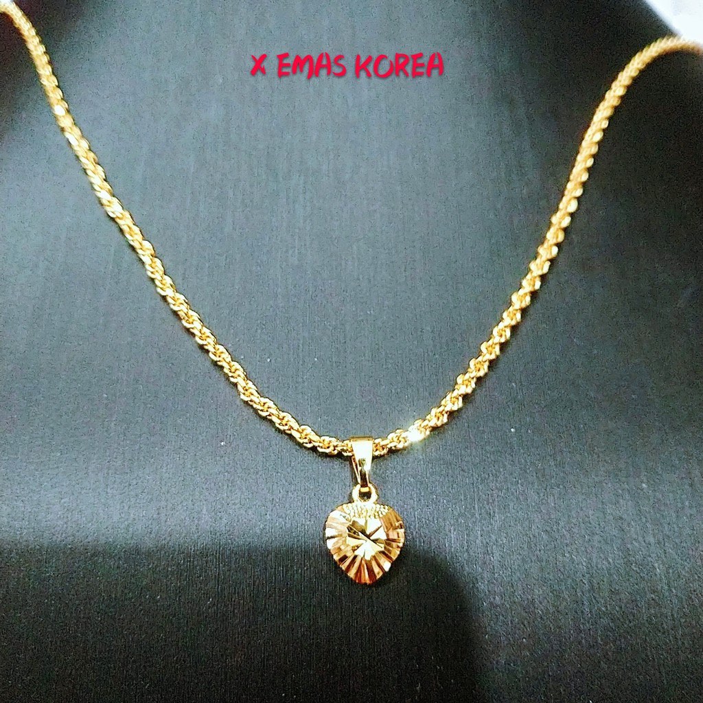 Rantai Pintalpendant Love Emas Koreapre Order Womens Fashion Jewelry And Organisers