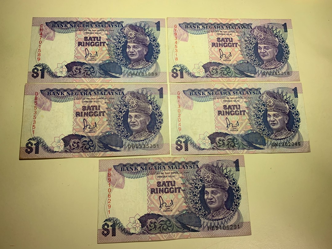 RM1 sixth series circulation banknotes, Hobbies & Toys, Memorabilia ...