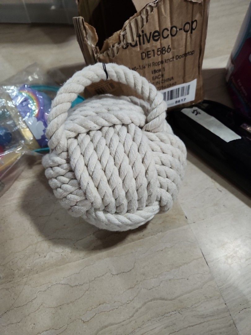 Rope knot Door stop, Furniture & Home Living, Home Decor, Other Home ...