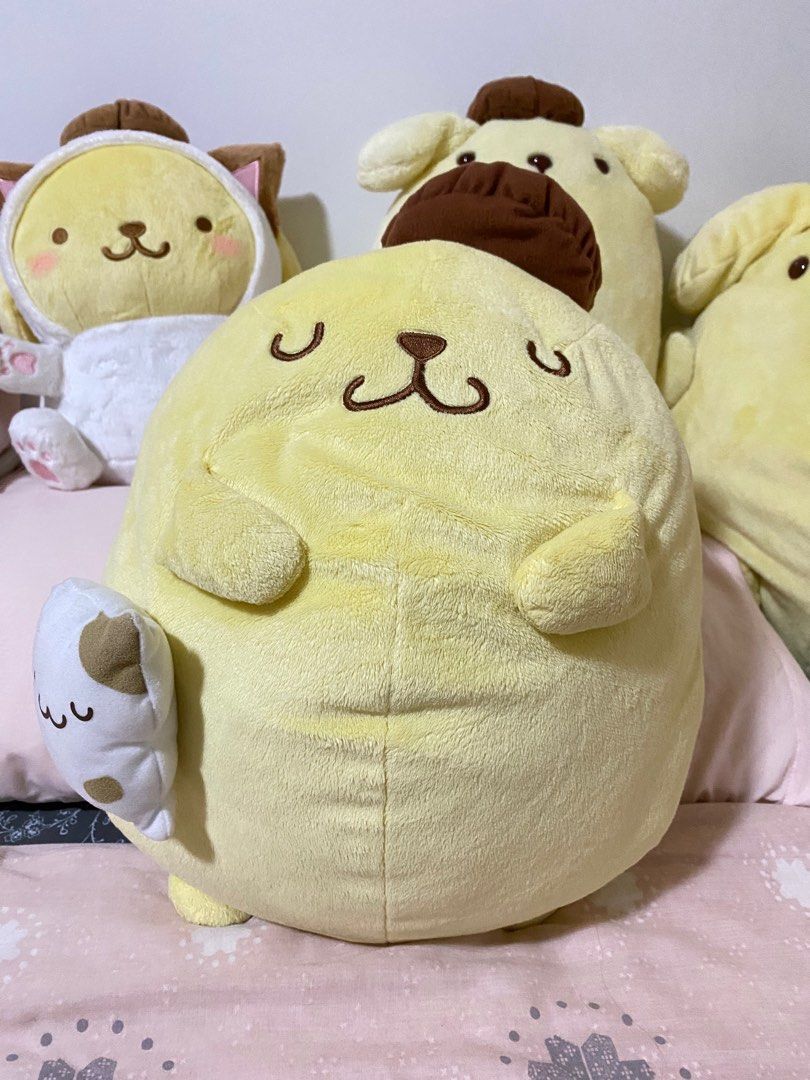 sanrio pompompurin plush/stuff toy sleeping, Hobbies & Toys, Toys ...