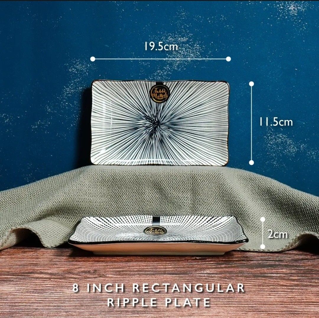 Saucers & Rectangle Plates, Furniture & Home Living, Kitchenware ...