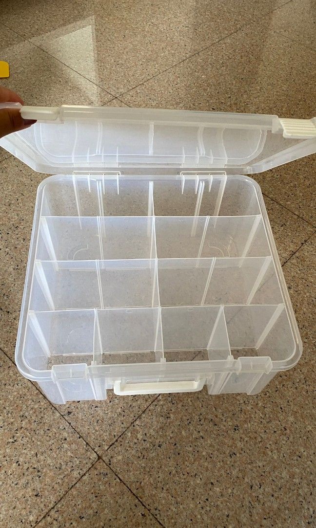 Sectioned Storage Box carry case, Furniture & Home Living, Home ...