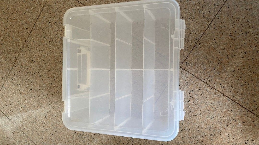 Sectioned Storage Box carry case, Furniture & Home Living, Home ...
