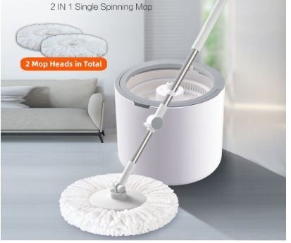 Self Twist Rotating Mop Floor Cleaning Mops 360 Bucket Spinning/With 2 ...