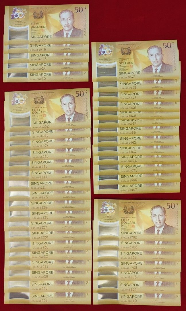 SG50 Commemorative Notes collectors notes, Hobbies & Toys, Memorabilia ...