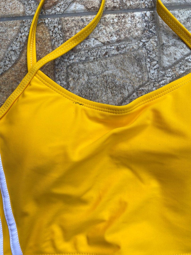 Shein yellow highwaist bikini - 100, Women's Fashion, Swimwear, Bikinis ...