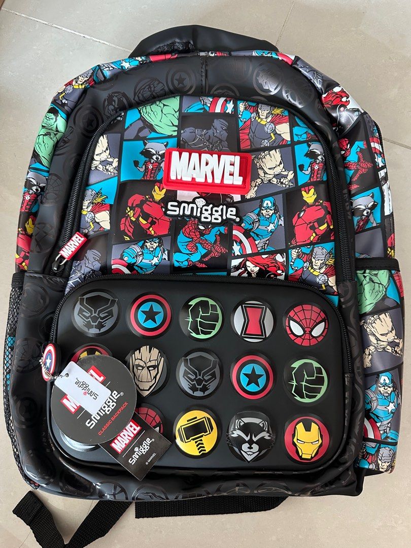 Smiggle Marvel Backpack - with slight defects but brand new with tag ...