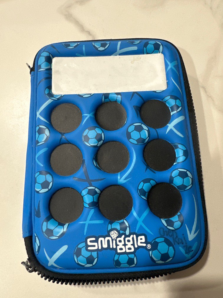 Smiggle pencil case football blue, Hobbies & Toys, Stationery & Craft ...