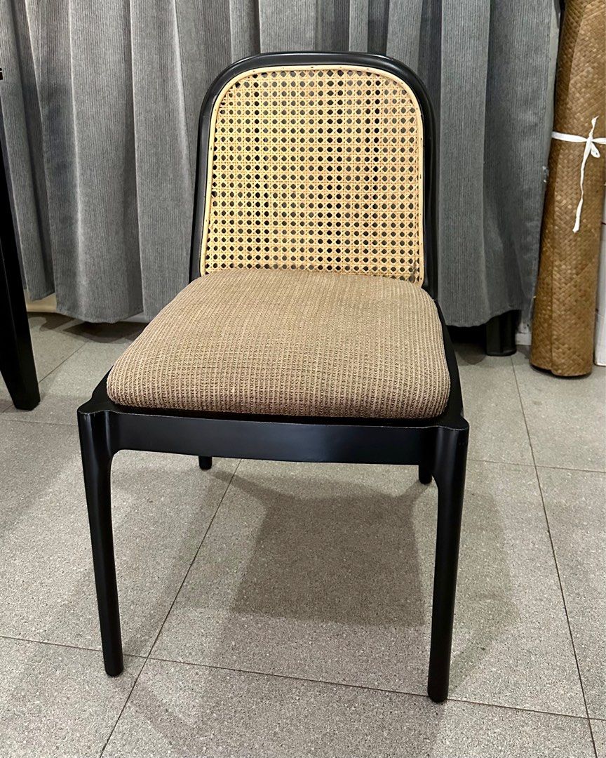 Solihiya Rattan Solid Wood Chair on Carousell