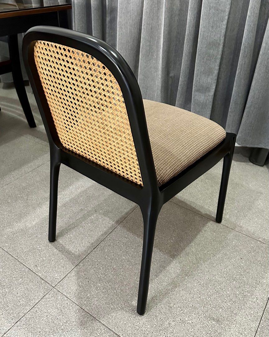 Solihiya Rattan Solid Wood Chair on Carousell
